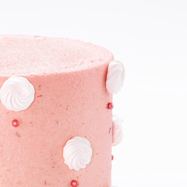 Pink Polka Dots | Buttercream Iced Cake - Confection by Rosalind Miller